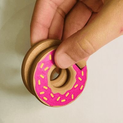 Donut Flip and Slide Fidget, 45 min Print in Place - Free 3D Print ...