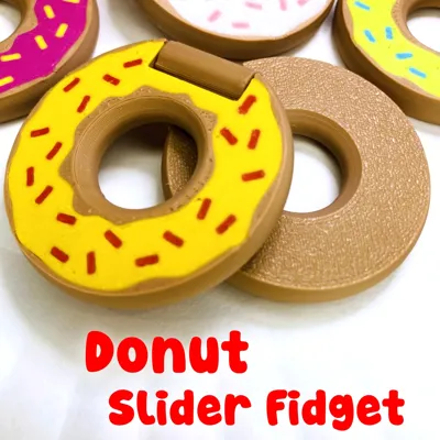 Donut Flip and Slide Fidget, 45 min Print in Place by SpacedOut ...
