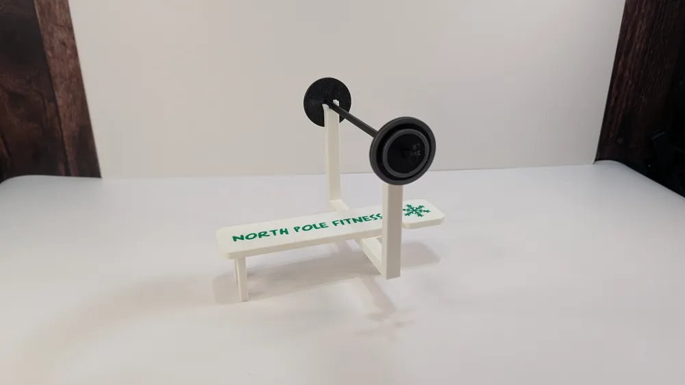 Elf on the Shelf Weight Bench & Weights KettleBell - Free 3D Print ...