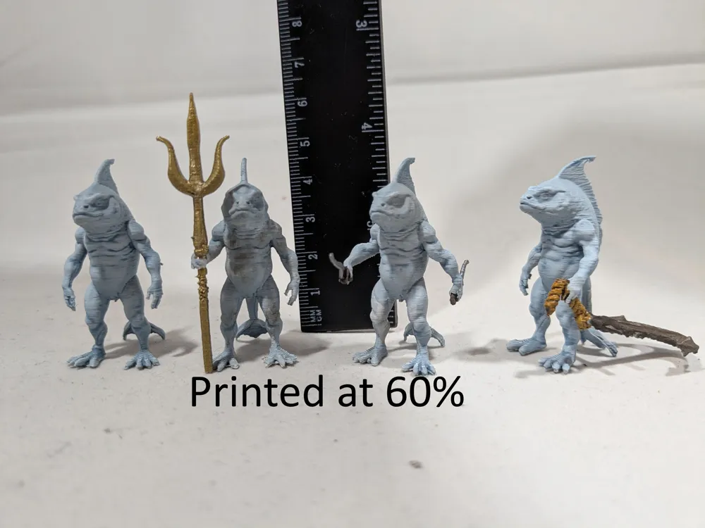 Fish folk - 4 variants by Together 3D MakerWorld: Download Free 3D Models