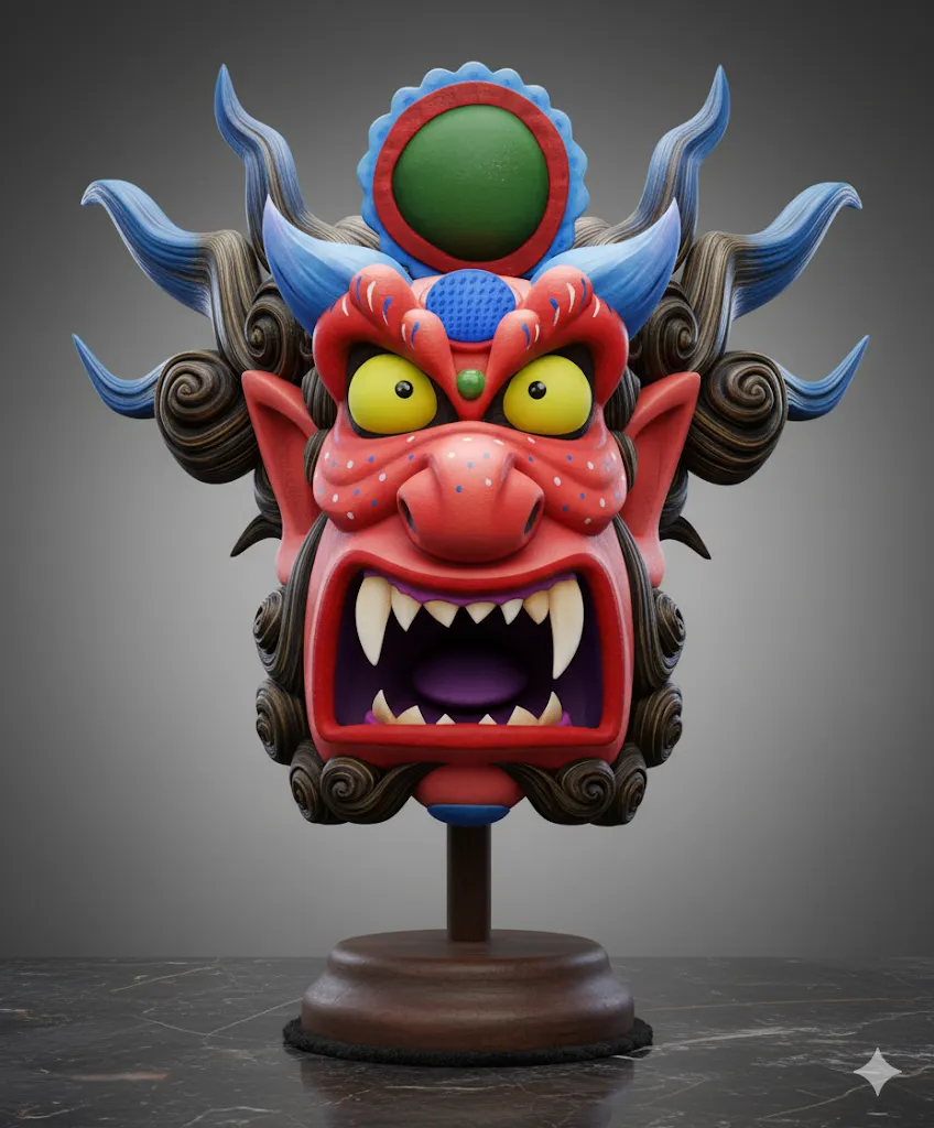 Pilot Demon Mask - KPop Demon Hunters (Gwi-Ma ?) by seasonwarez ...