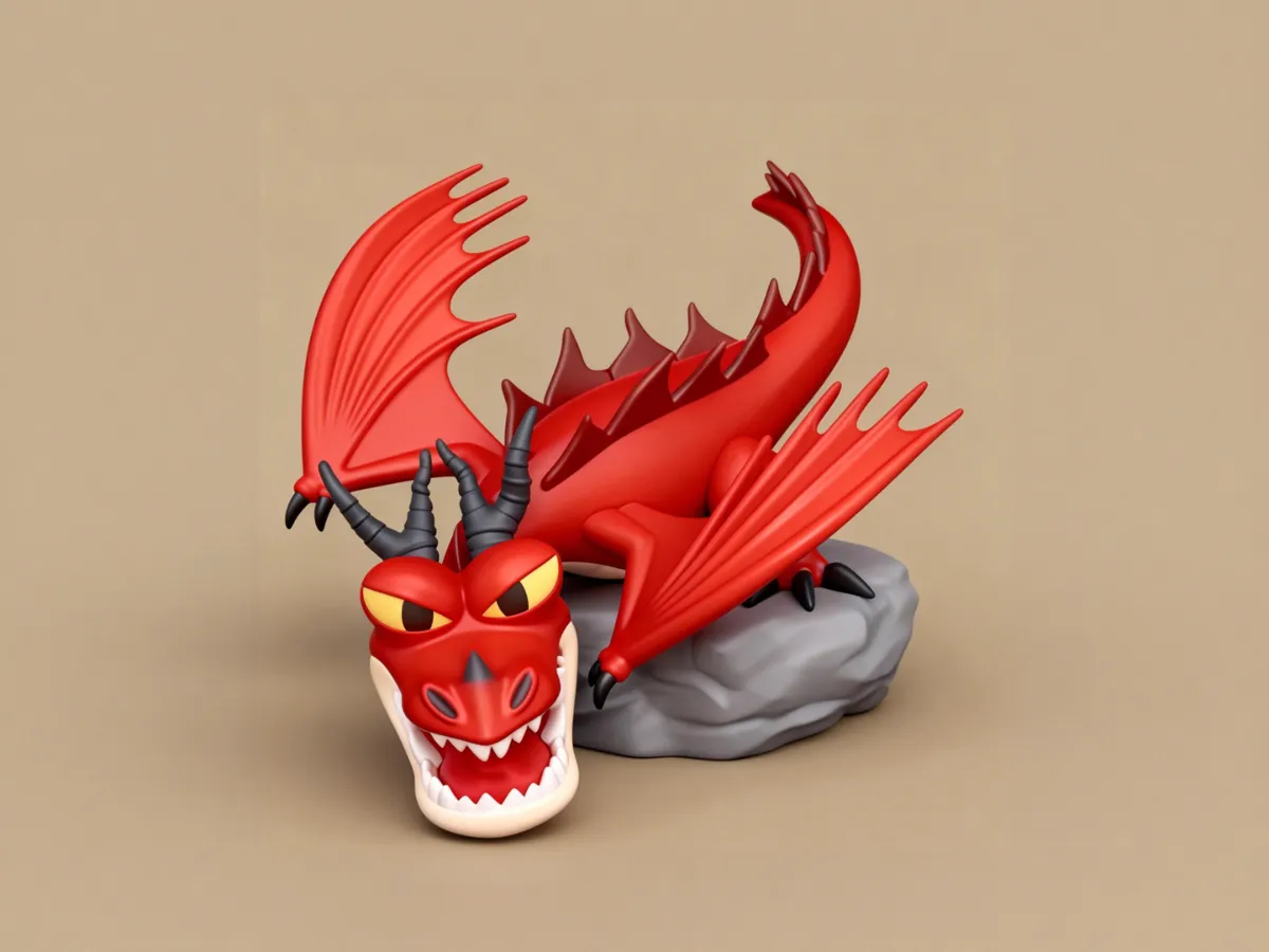 Hookfang - How to Train Your Dragon merchandise figurine - coloring toy ...