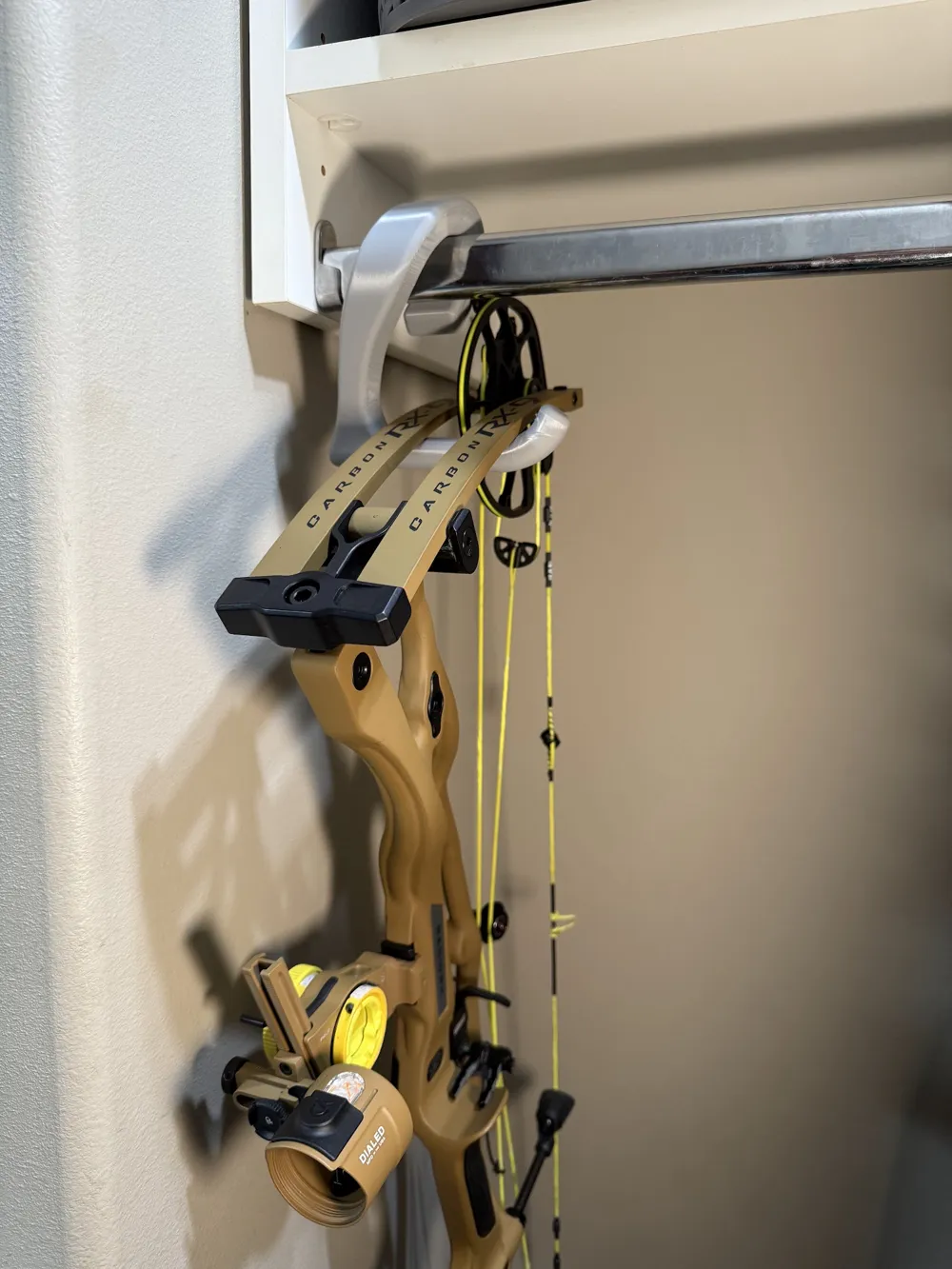 Compound Bow Closet Hanger Hook for Closet Rods - Free 3D Print Model ...