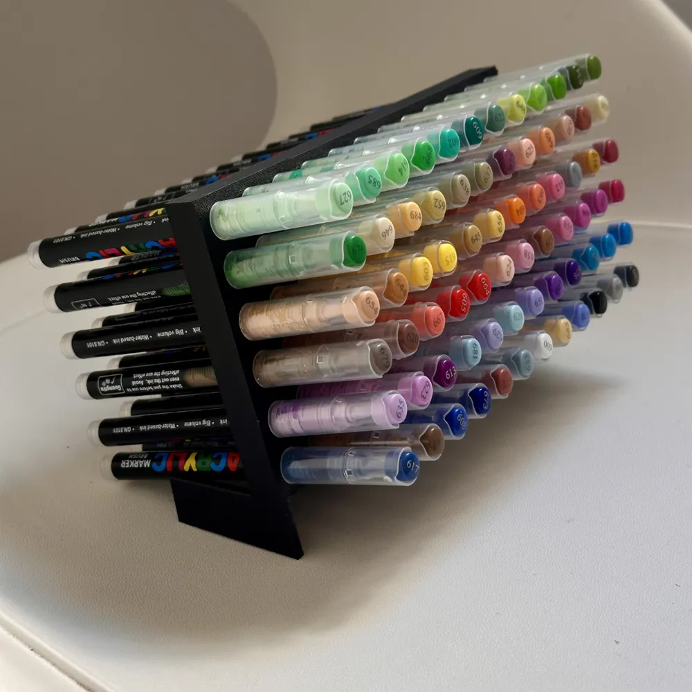 Guangna Acrylic Marker Organizer - Free 3D Print Model - MakerWorld