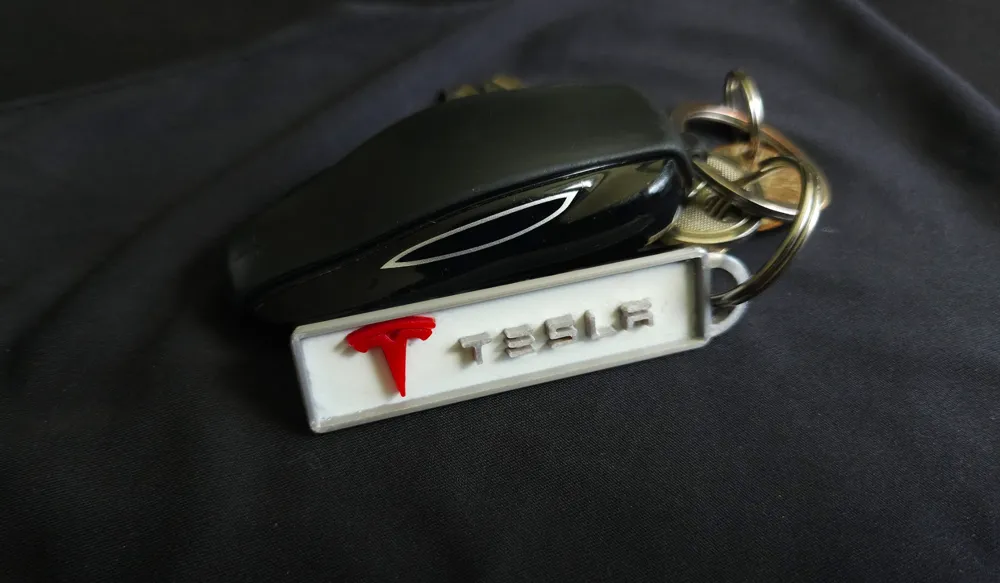 Tesla Keychain by MVHStudios - MakerWorld
