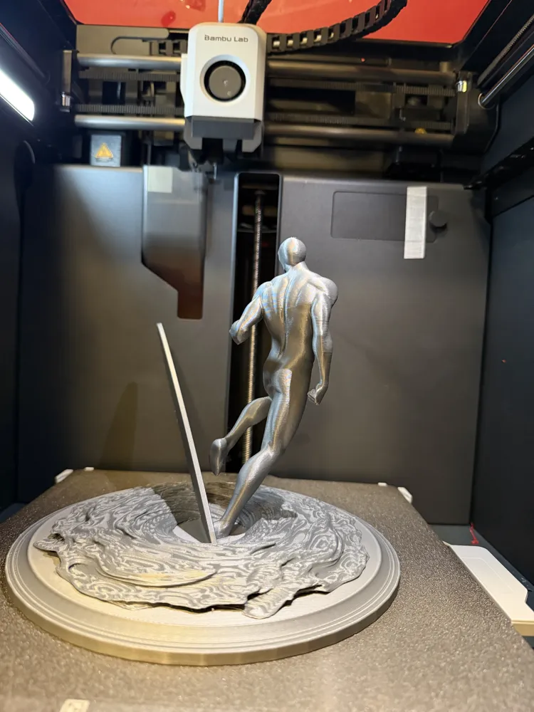 Silver Surfer In black hole - Free 3D Print Model - MakerWorld