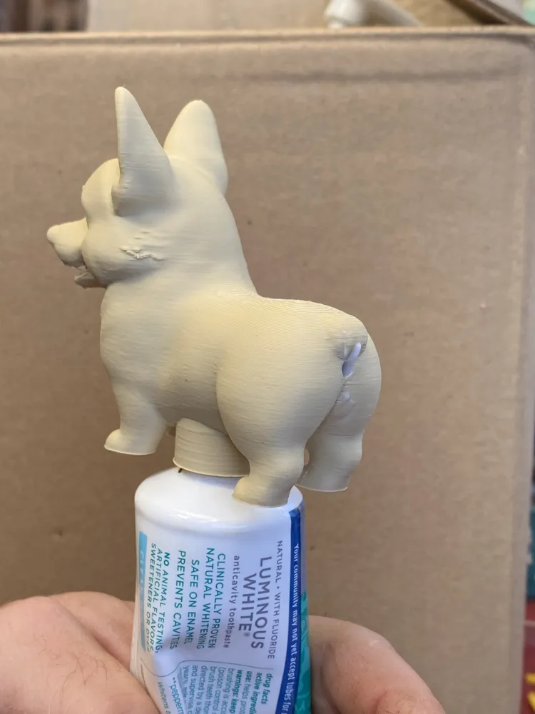 CORGI TOOTHPASTE CAP - Free 3D Print Model - MakerWorld
