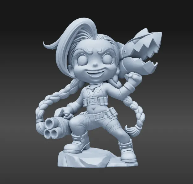 Jinx Chibi - League of Legends - Free 3D Print Model - MakerWorld