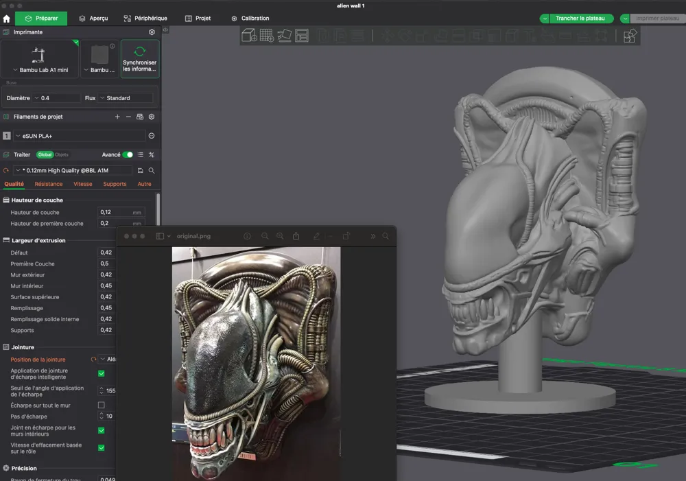 ALIEN WALL 1 by RMconceptART MakerWorld: Download Free 3D Models