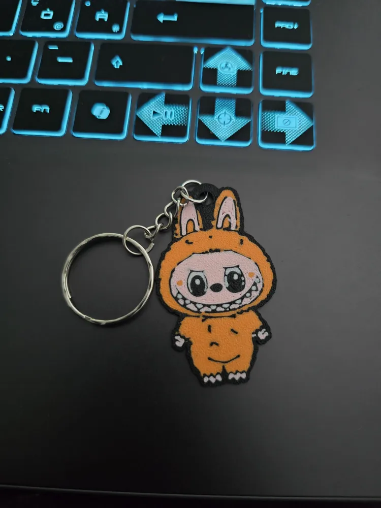 Labubu And The Monster keychain cute design art - Free 3D Print Model ...