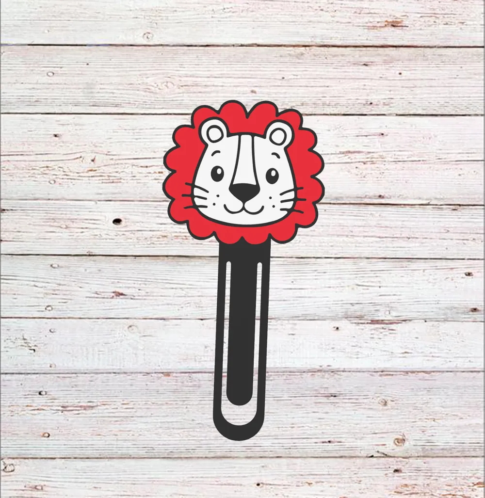 BookMark Lion Head Cute Kawaii by JonnyCena - MakerWorld