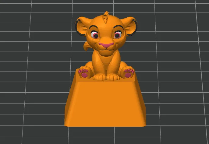 Simba Keycap – The Lion King - Free 3D Print Model - MakerWorld