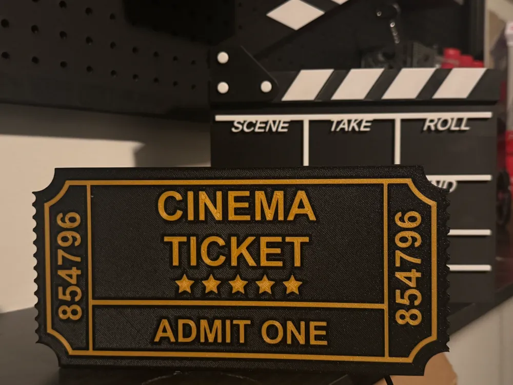 Cinema Ticket Light Box Theater / Movie Room Decor by Sandy Designs ...