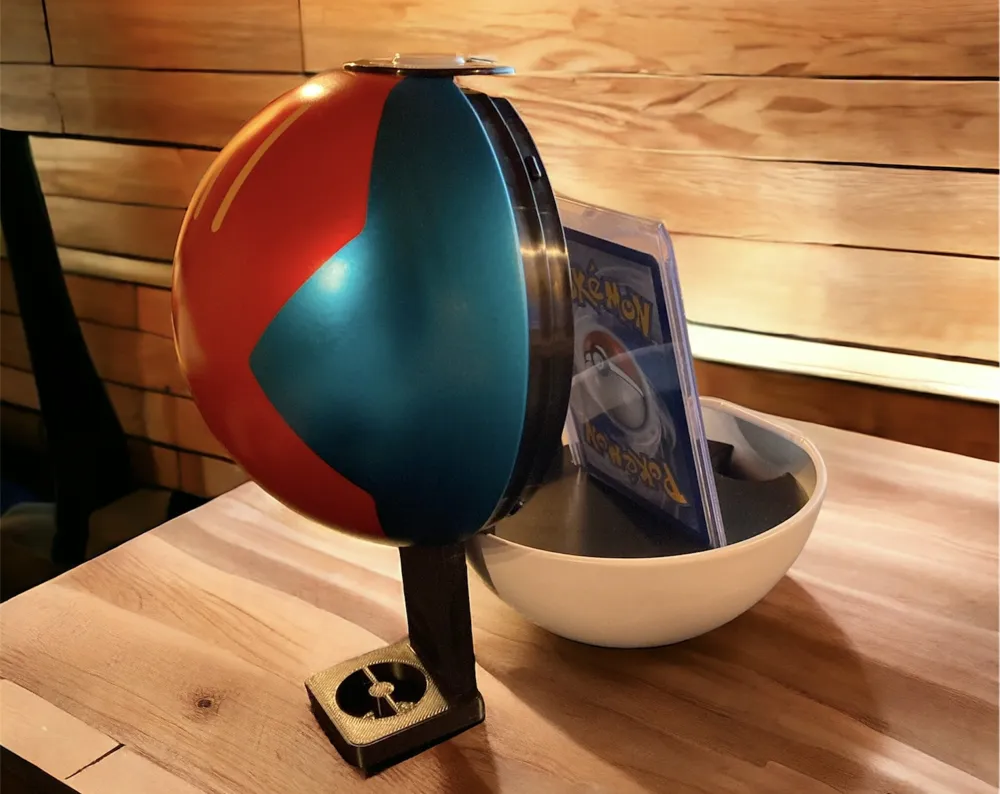Pokeball Tin Card Display - Graded & Toploaders - Free 3D Print Model ...