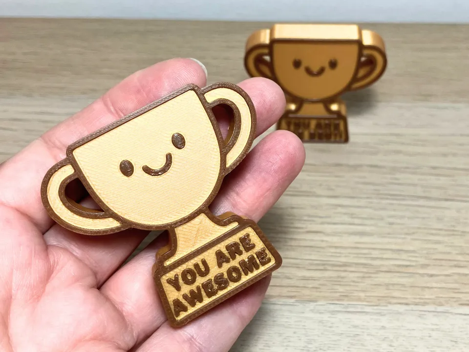 Cute Mini Trophy Stand - Free 3D Print Model - MakerWorld