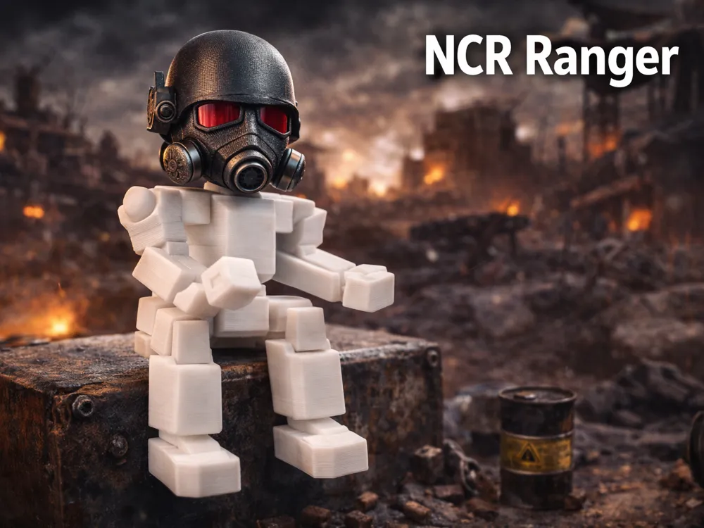 NCR Desert Ranger helmet Origin-Zero Mecha - Free 3D Print Model ...