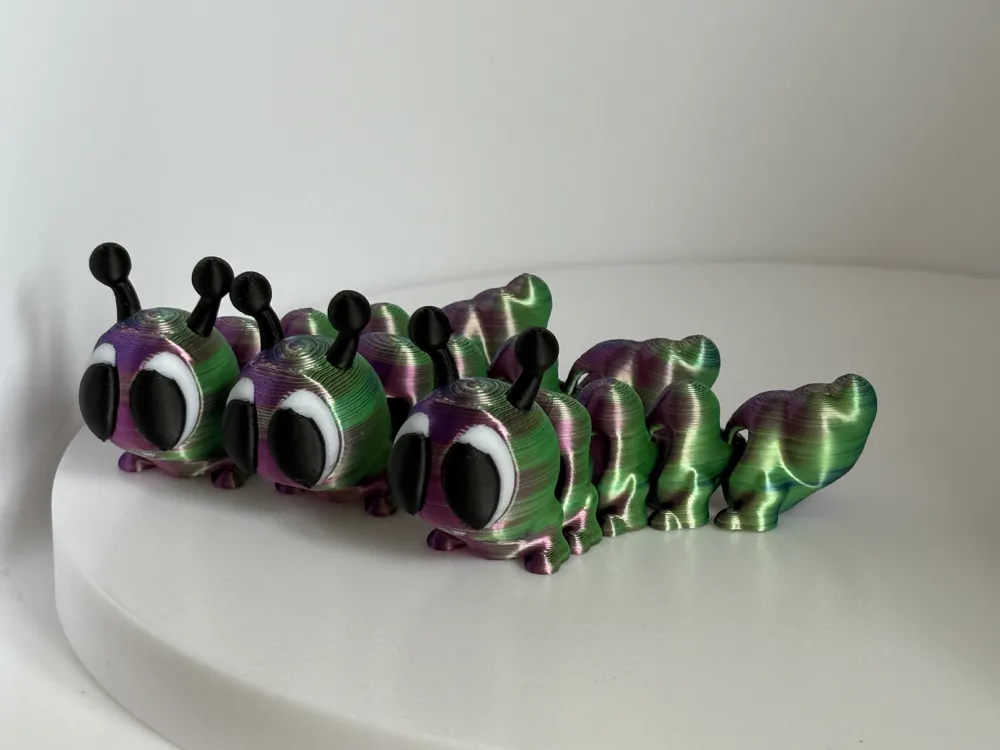 Flexi Caterpillar – Articulated Cute Animal Model by Trinkify3D ...