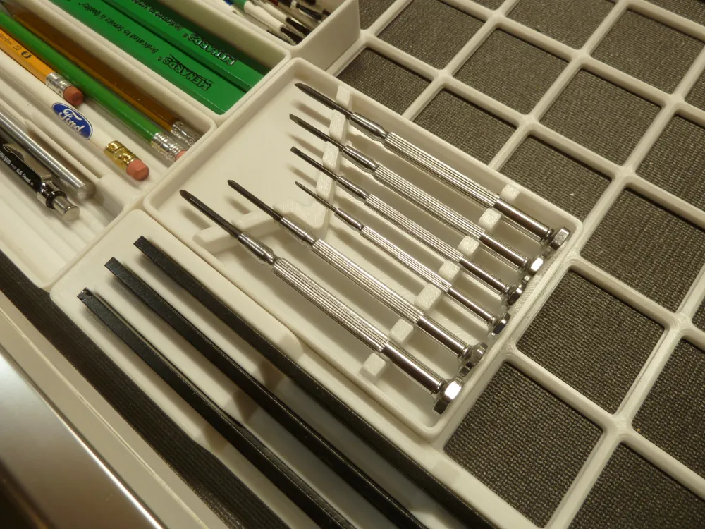 Gridfinity Small Screwdriver Tray 27mm Tall - Free 3D Print Model ...