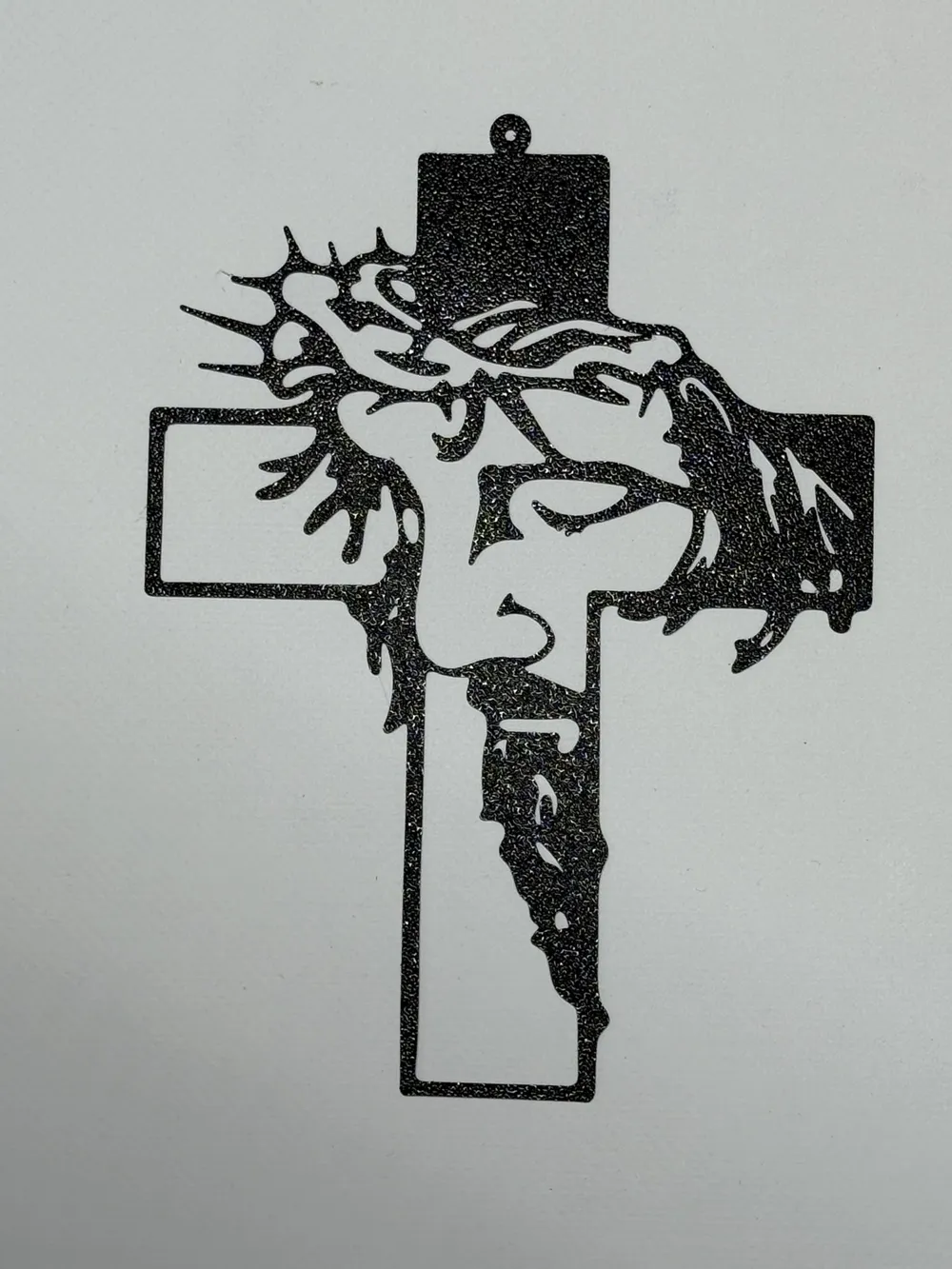 silhouette of Jesus Christ on the cross (wall art) by Mysstra hueforge ...
