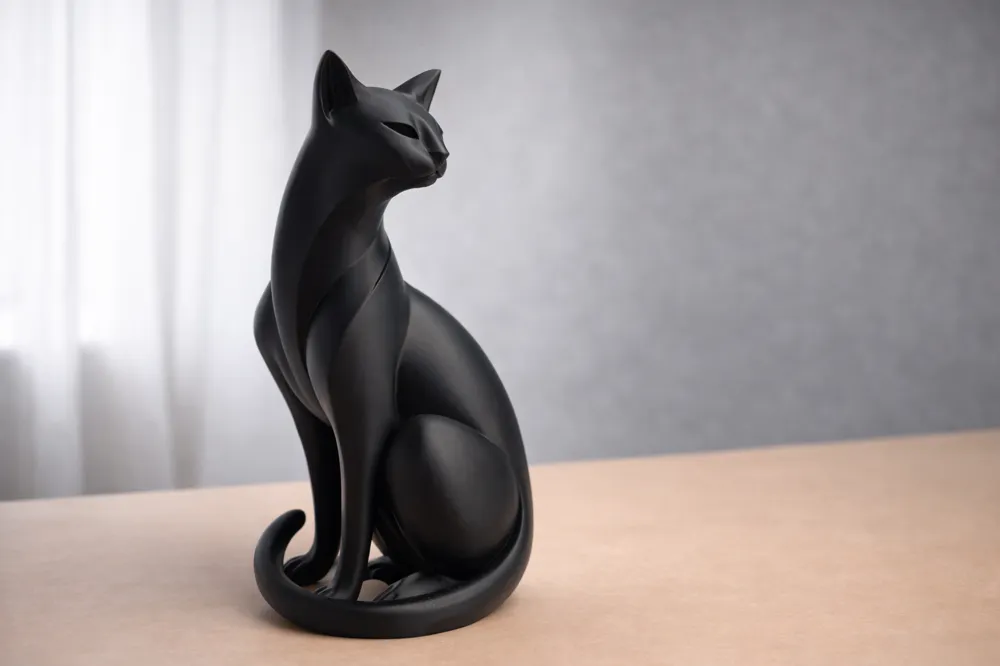 Cat statue - Free 3D Print Model - MakerWorld