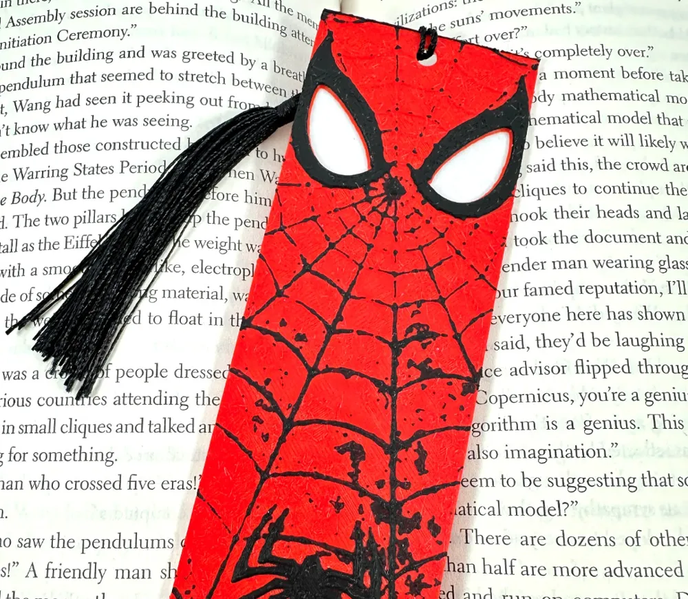 Spiderman Bookmark - Free 3D Print Model - MakerWorld