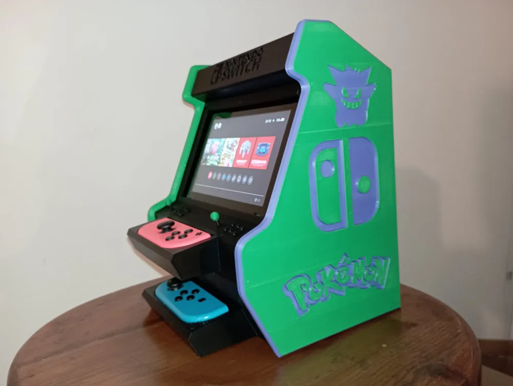 nintendo switch Arcade with 2 pad holder pokémon - Free 3D Print Model ...