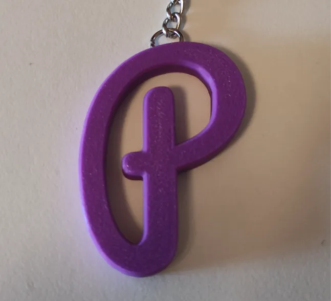Letter P Keychain by LusoPrint3D - MakerWorld