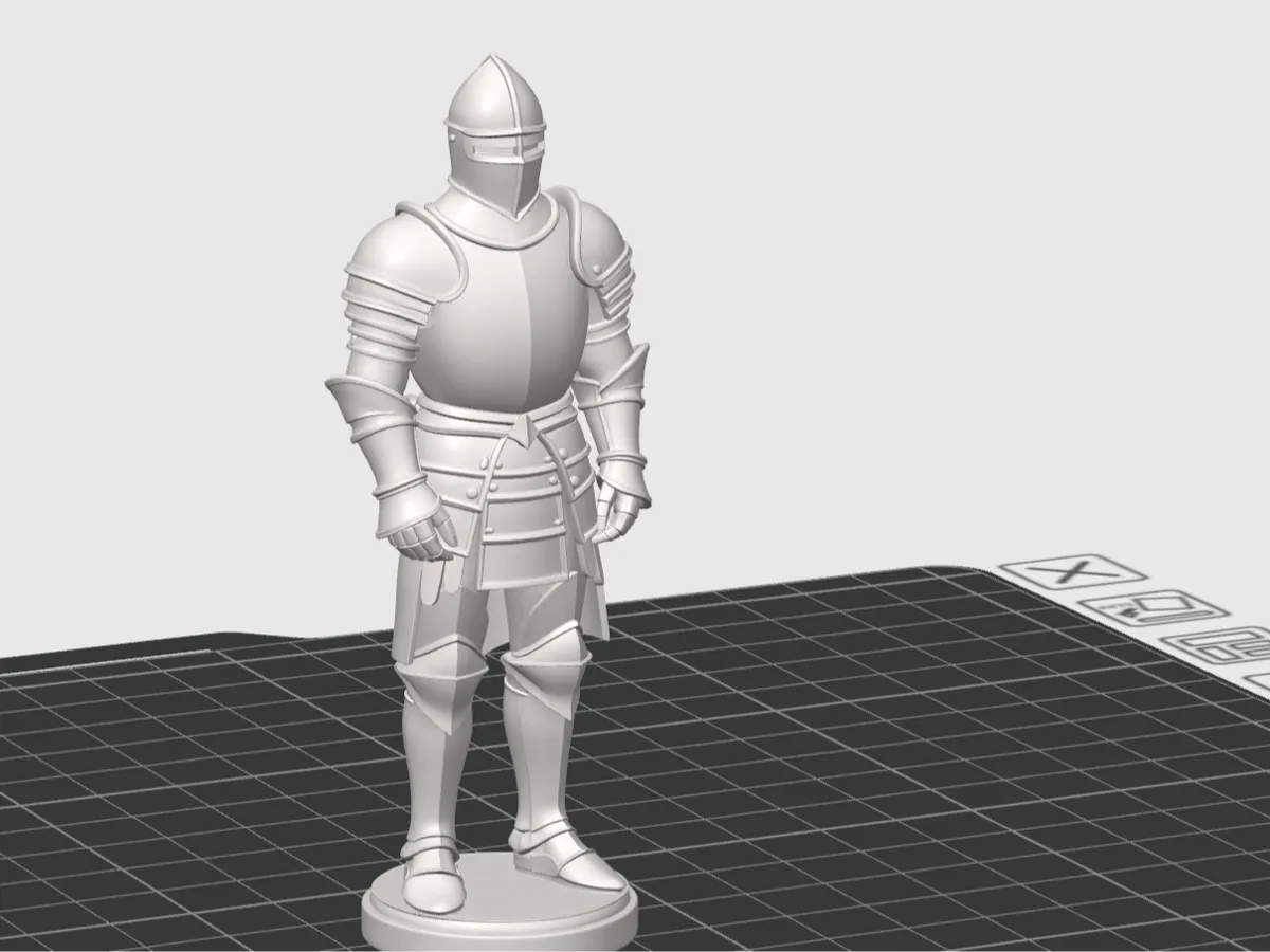 Armored knight - minimalistic - Free 3D Print Model - MakerWorld