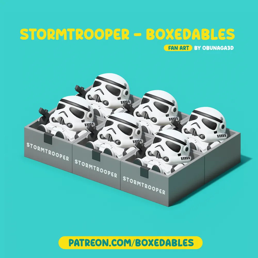 Stormtrooper - Boxedables by Obunaga3D MakerWorld: Download Free 3D Models