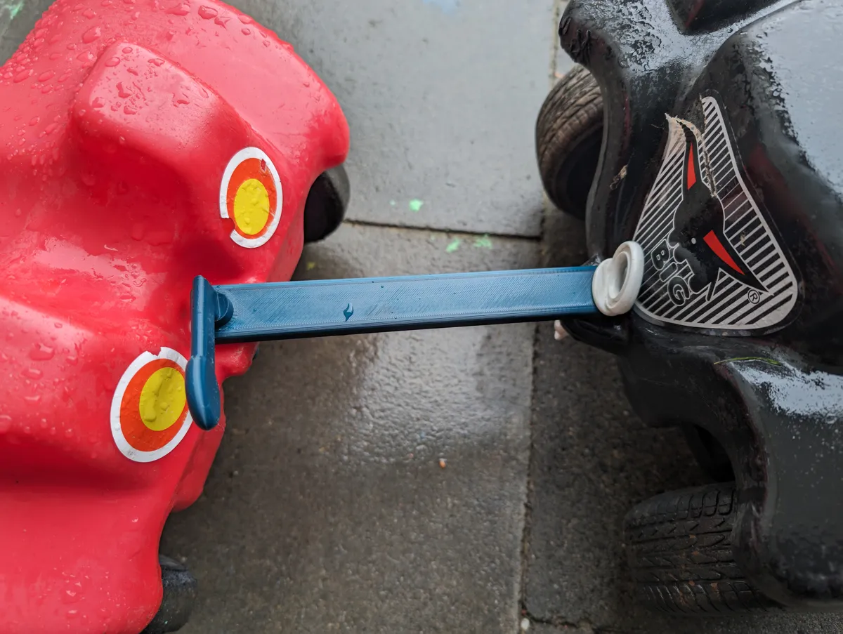 Rigid Tow Bar for BIG Bobby Car & Ride-ons - Free 3D Print Model ...