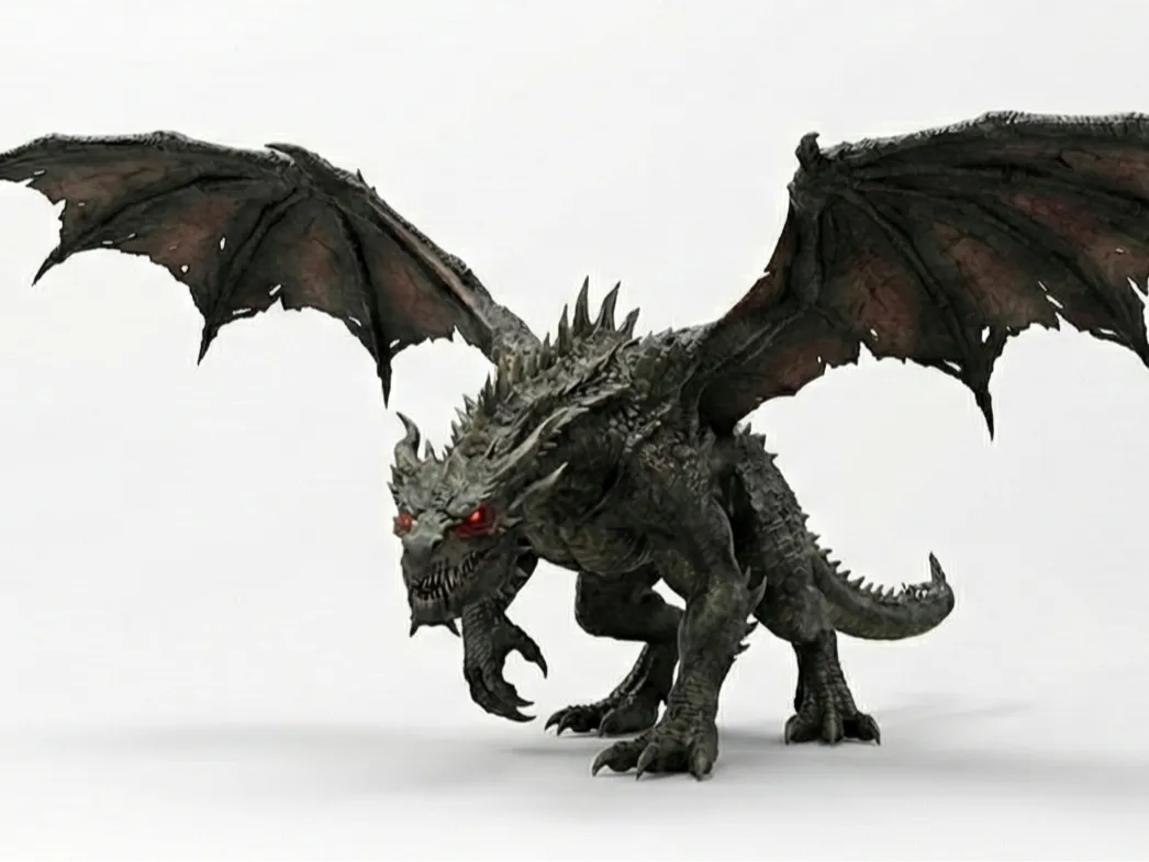 The Shadow Dragon – Detailed Fantasy Figure - Free 3D Print Model ...