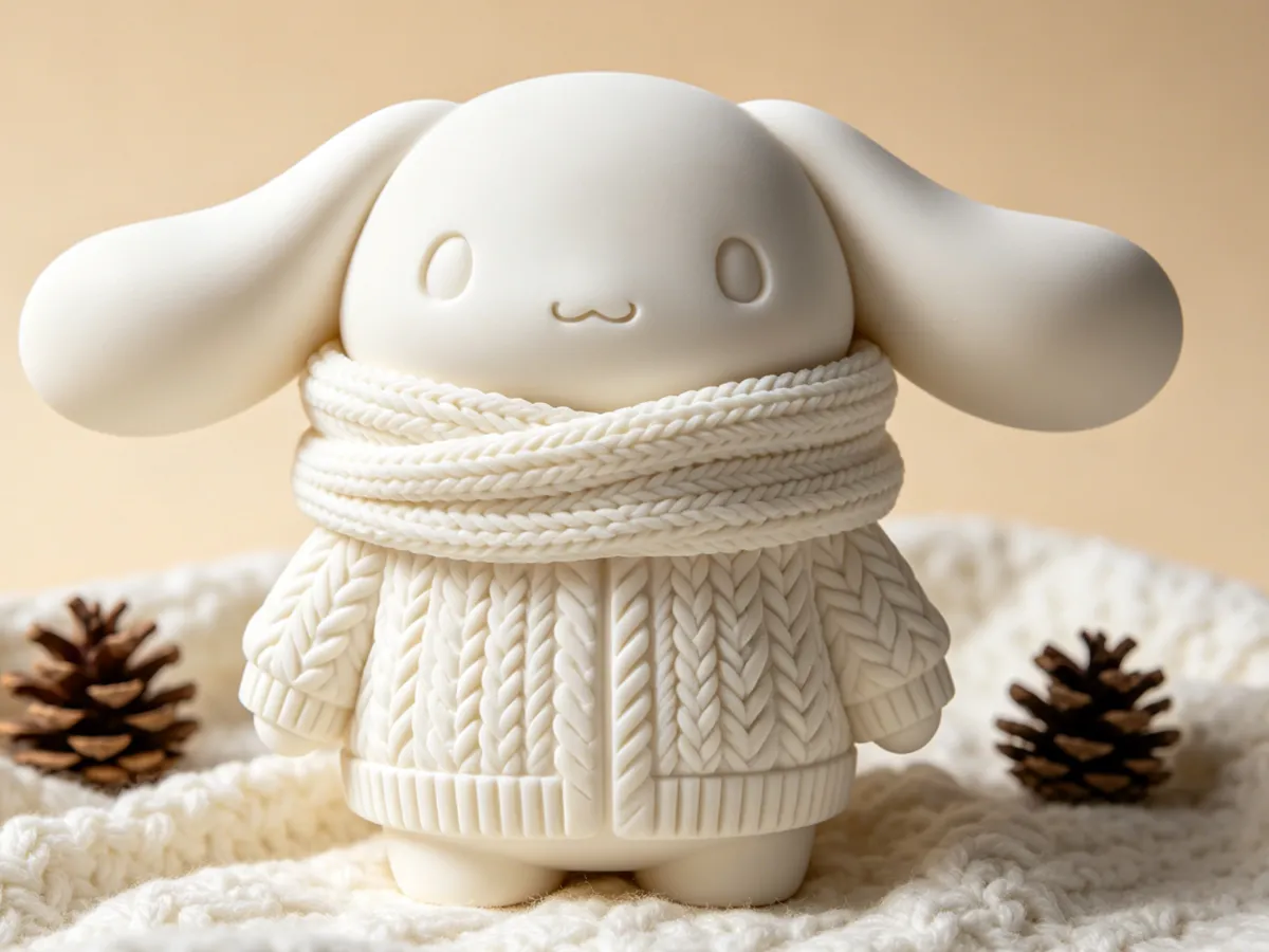Cozy Cinnamoroll: Easy-Support Knit Desk Toy Art - Free 3D Print Model ...