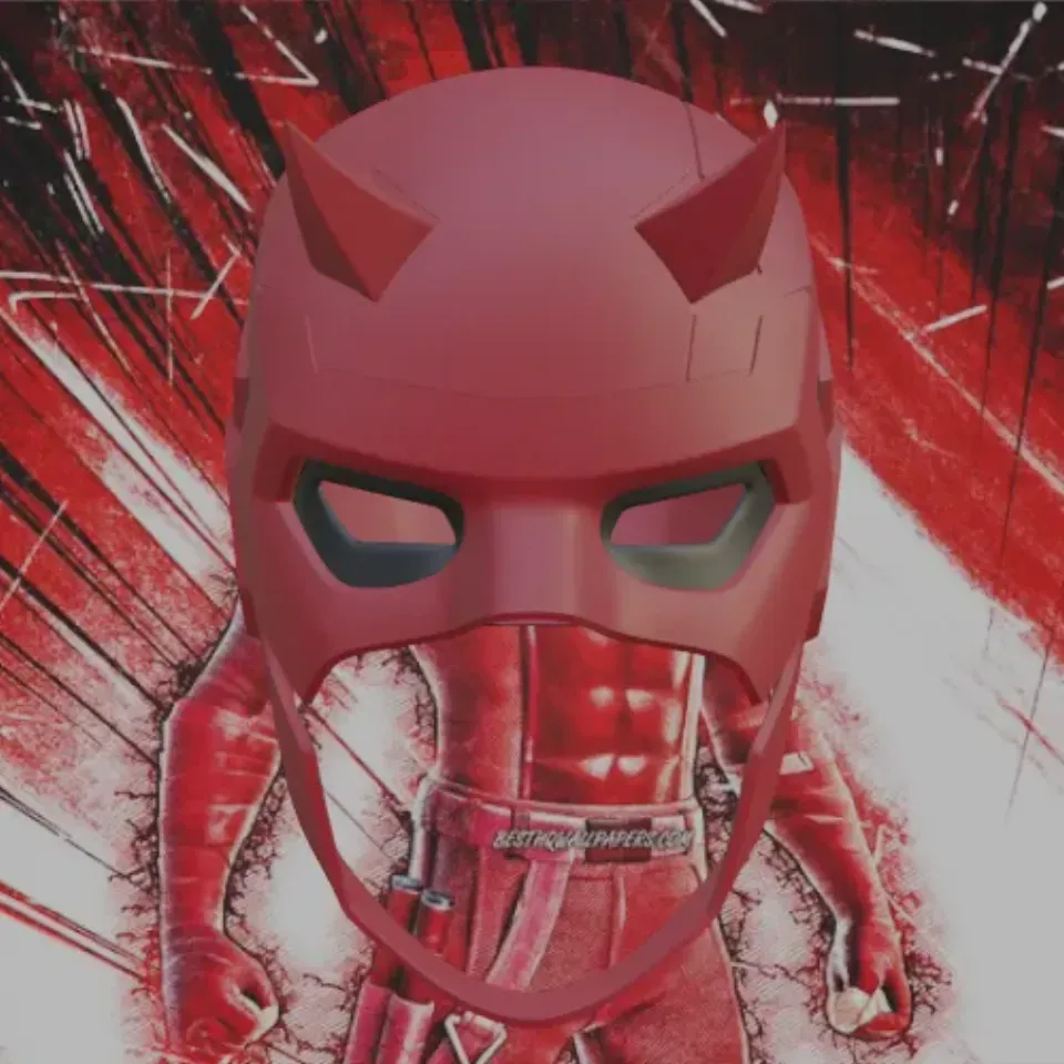 Daredevil Helmet V2 by 3djacobb - MakerWorld