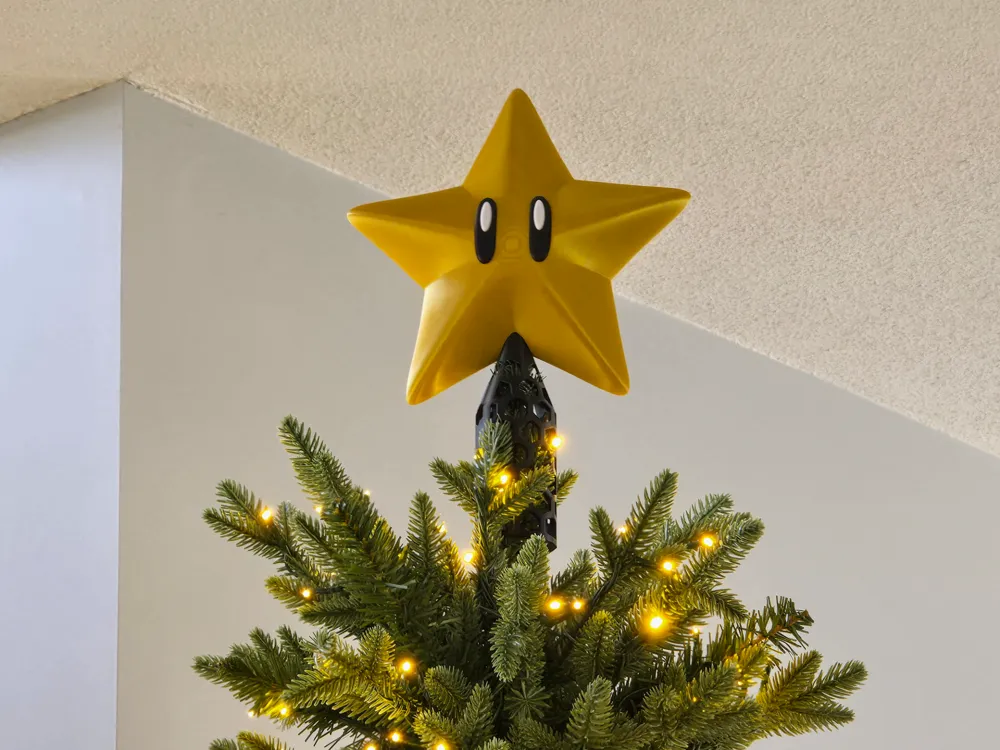 OLD: A1 Mini Mario 64 Star Christmas Tree by Nyg By Design - MakerWorld