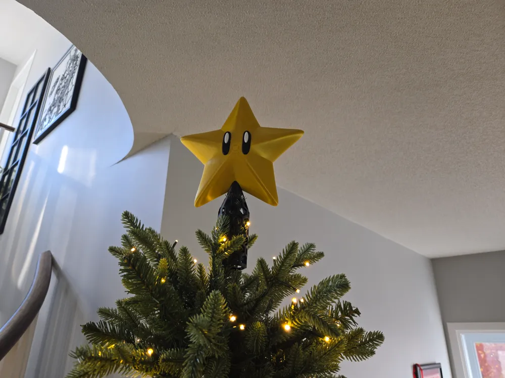 OLD: A1 Mini Mario 64 Star Christmas Tree by Nyg By Design - MakerWorld