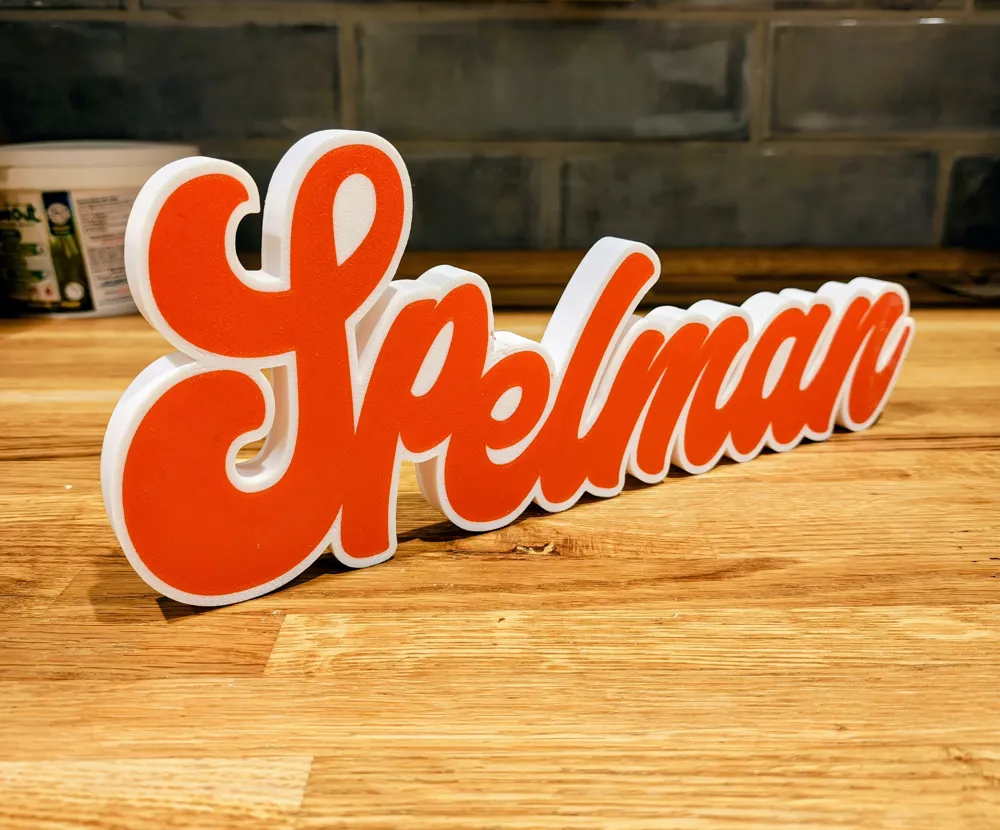 60's Funky font *** SPELMAN*** - Free 3D Print Model - MakerWorld