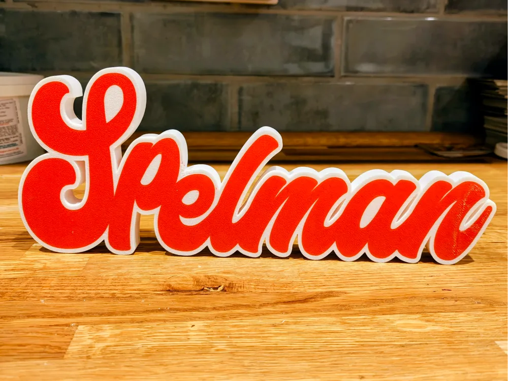 60's Funky font *** SPELMAN*** - Free 3D Print Model - MakerWorld