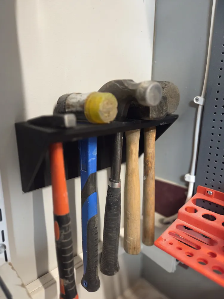Universal Five Hammer Holder Organizer V2 - Free 3D Print Model ...