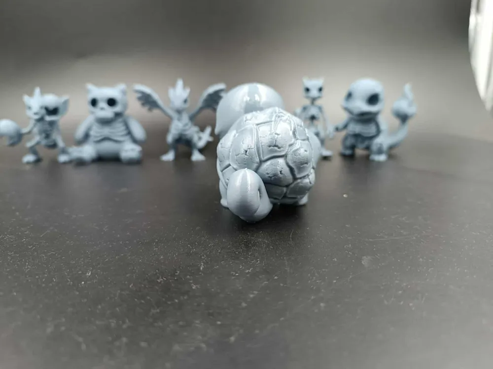 Squirtle Skeleton Pokemon Kawaii - Anime - Toy by drakeforge3d ...
