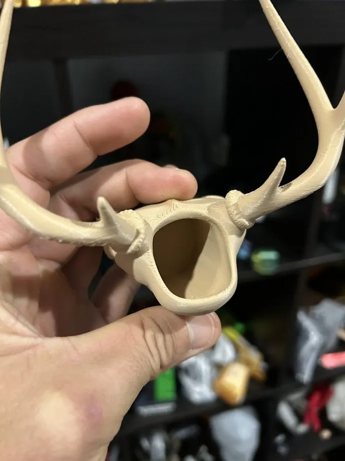 Deer Skull Wall Planter, Easy-Print & Customizable - Free 3D Print ...