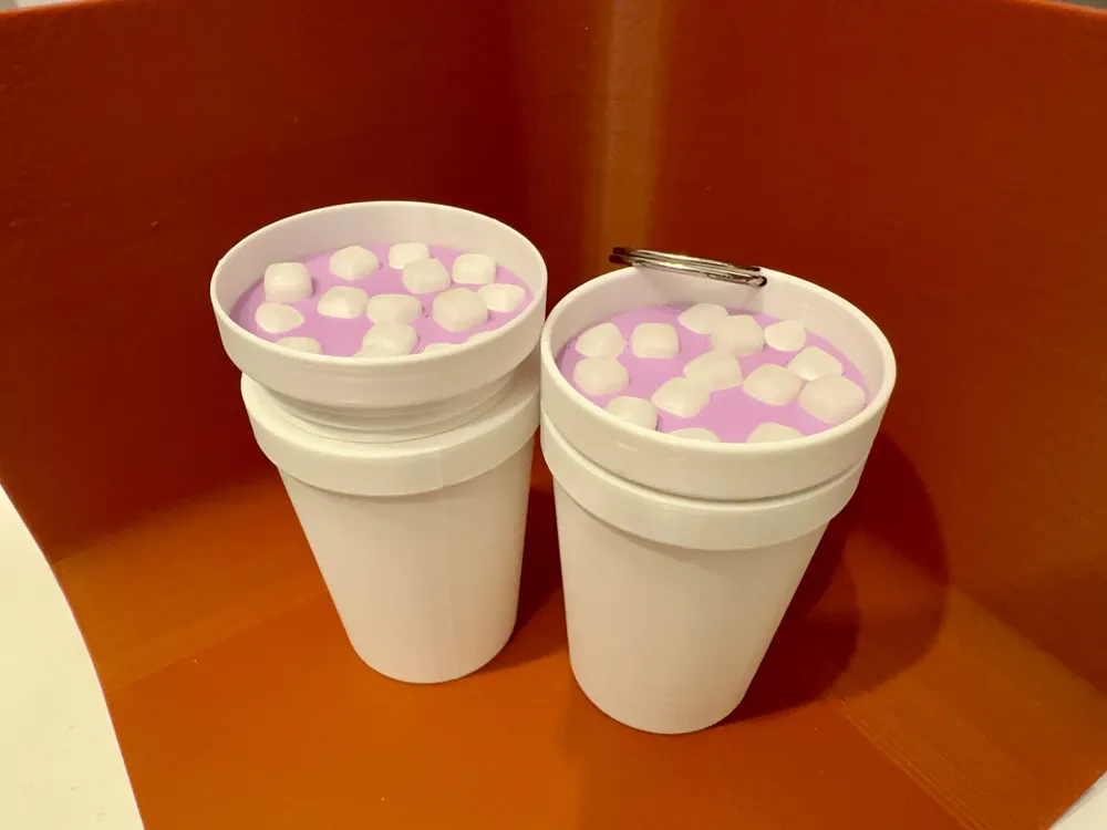 Double Cup Lean keychain - Free 3D Print Model - MakerWorld