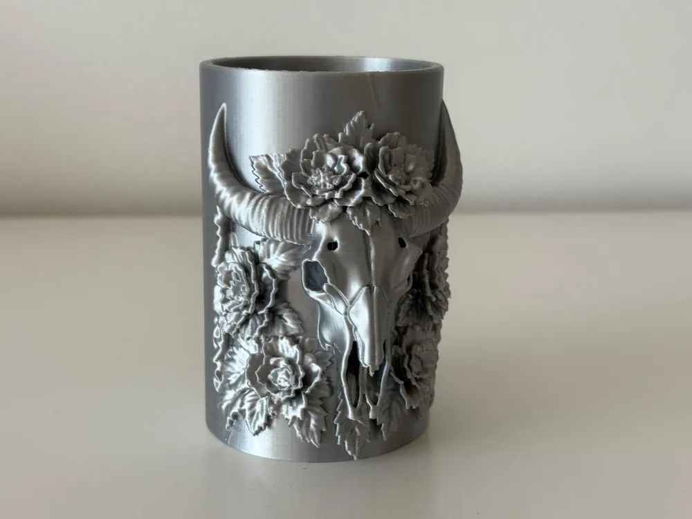 Skull & Roses Organizer – Gothic Desk Decor - Free 3D Print Model ...