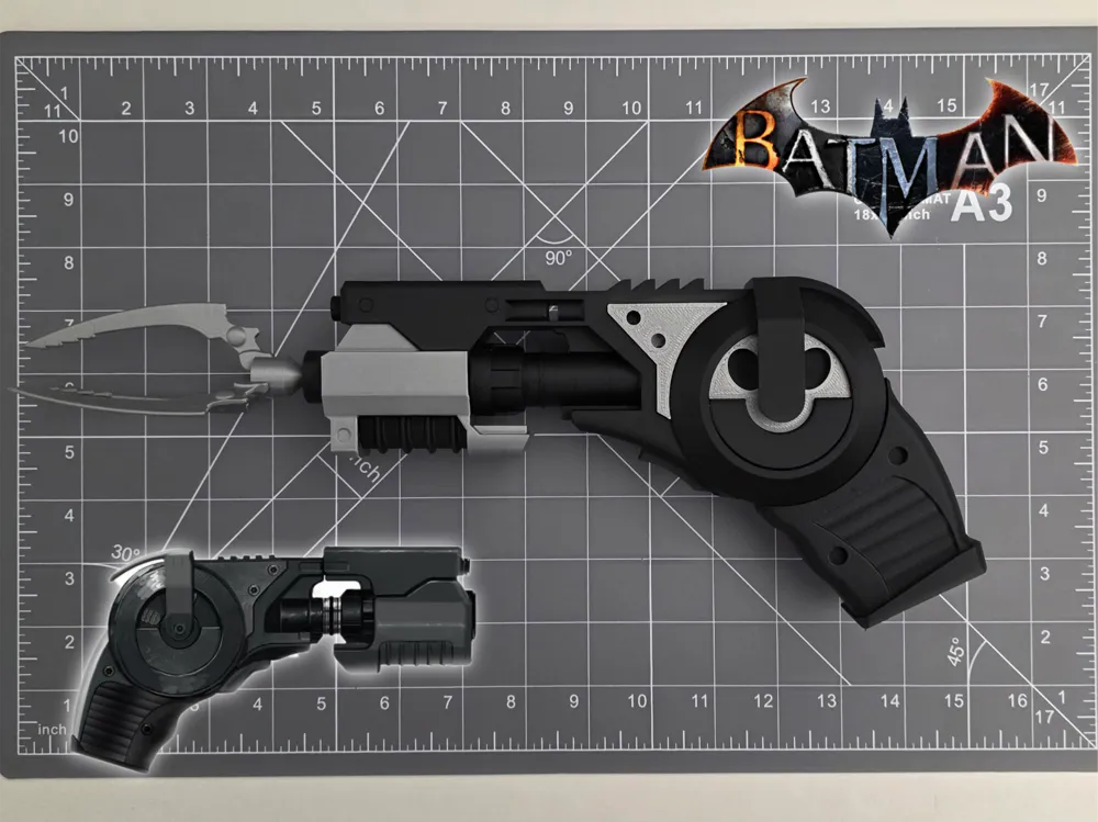 Batman Arkham Origins Grapple Gun - Free 3D Print Model - MakerWorld