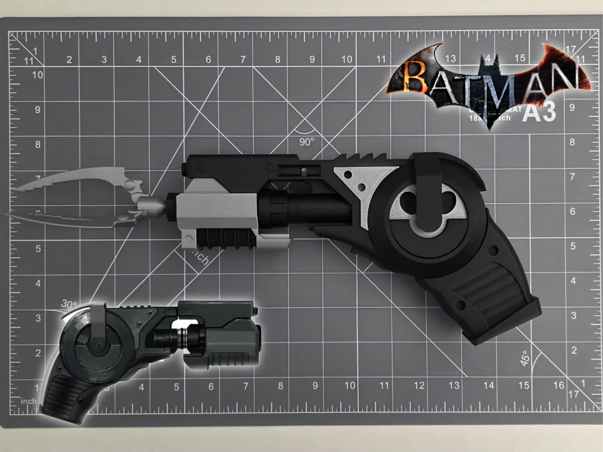 Batman Arkham Origins Grapple Gun - Free 3D Print Model - MakerWorld