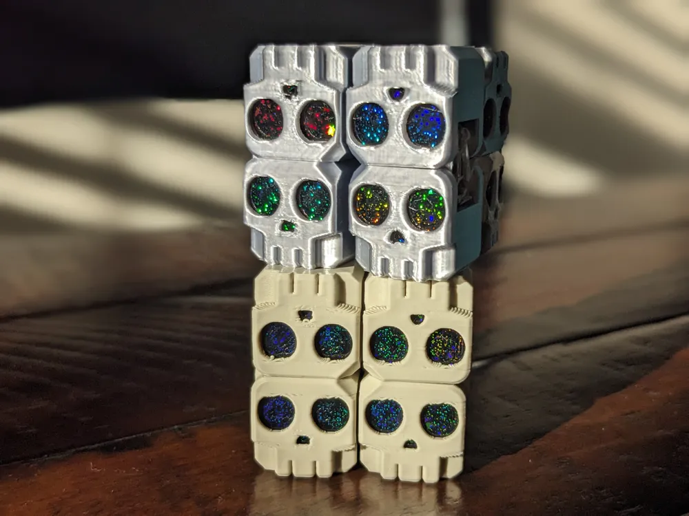 Skull Fidget Cube - Free 3D Print Model - MakerWorld