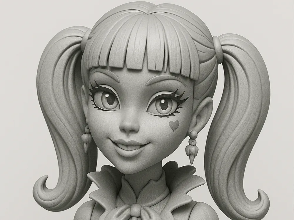 Draculaura Bust – Monster High Collector - Free 3D Print Model - MakerWorld