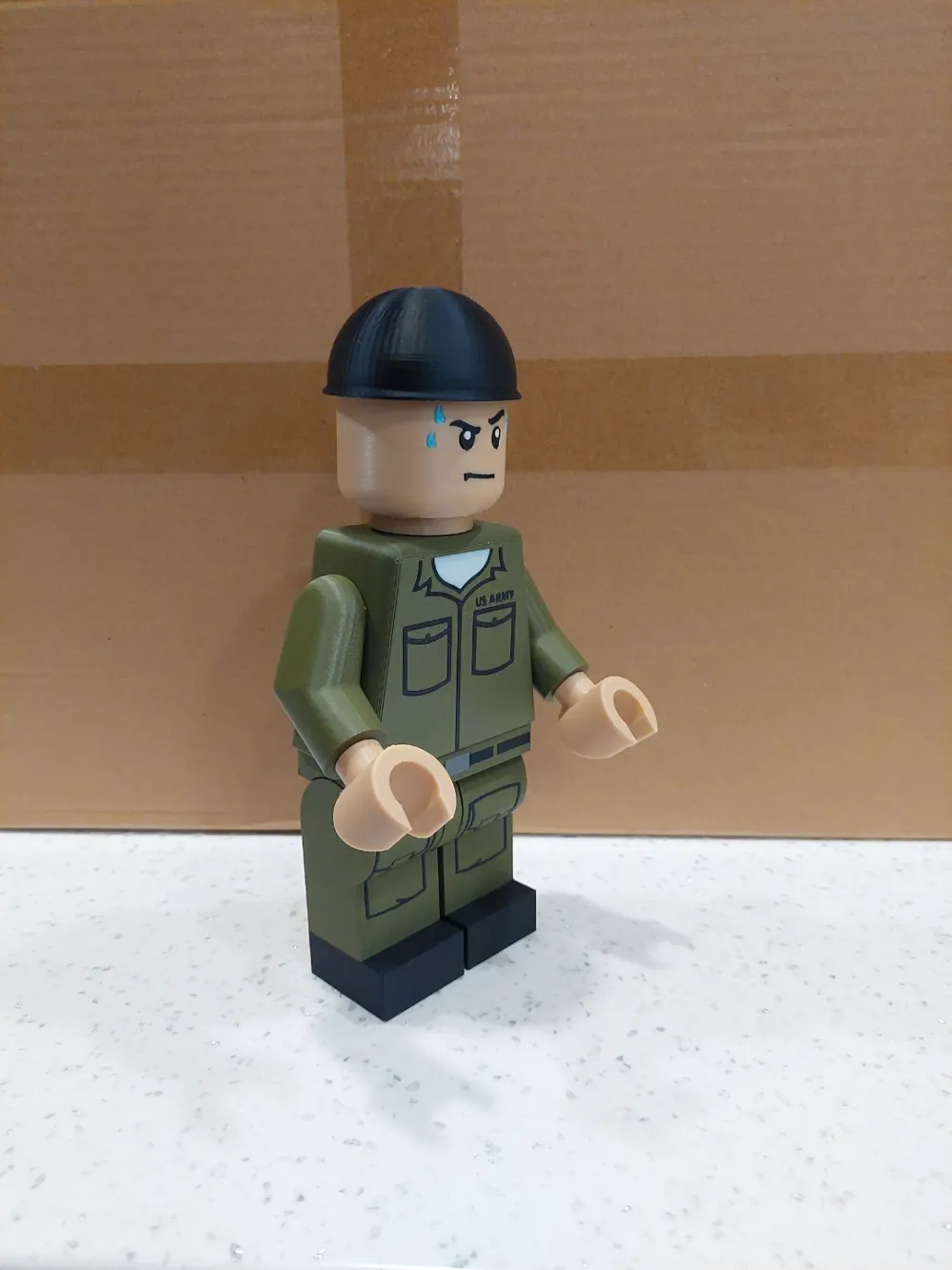 BIG BRICK US SOLDIER - Free 3D Print Model - MakerWorld