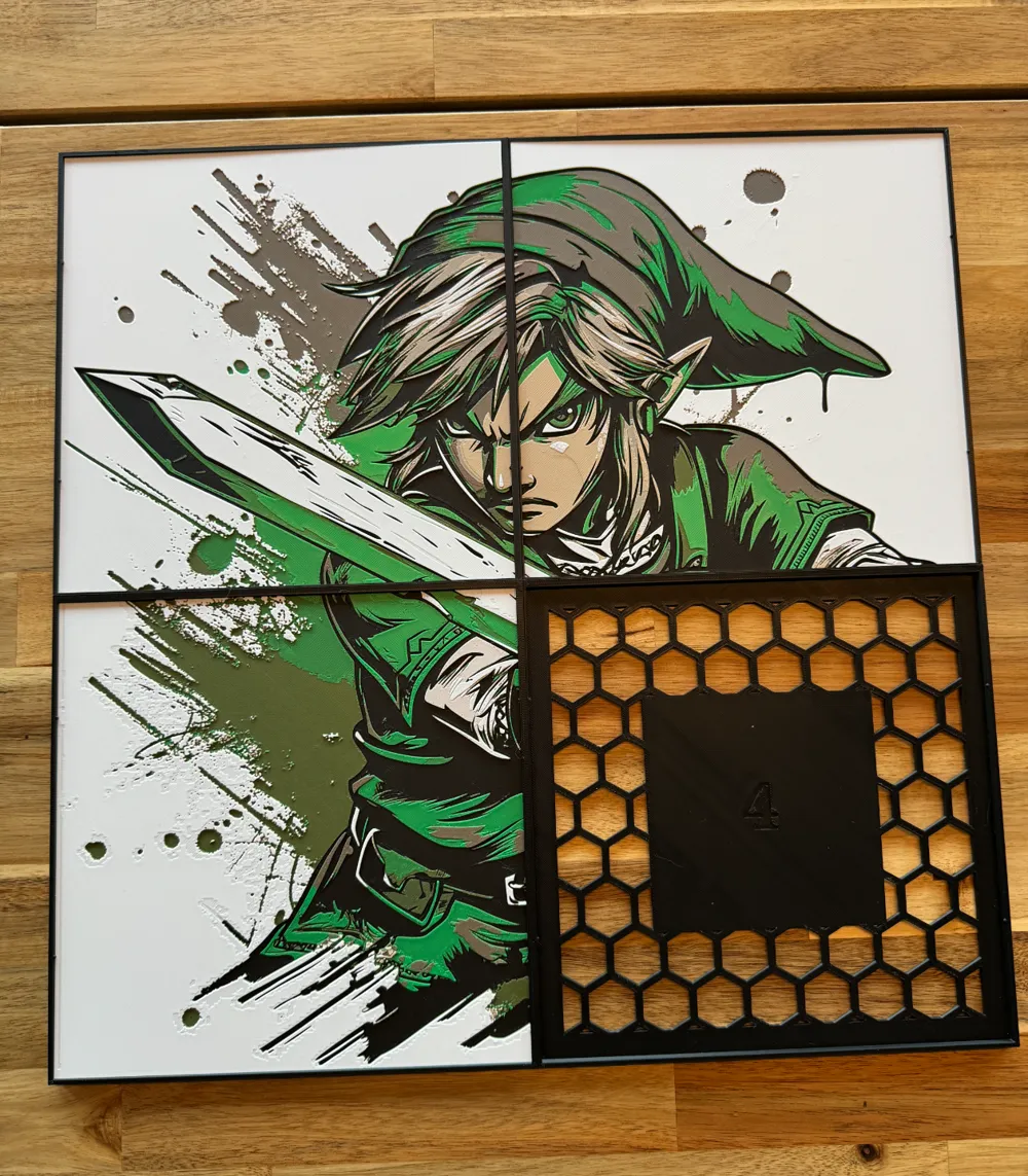 Hueforge Displate - 400x400 Connected Frame Remixed by Canadian Gamer ...