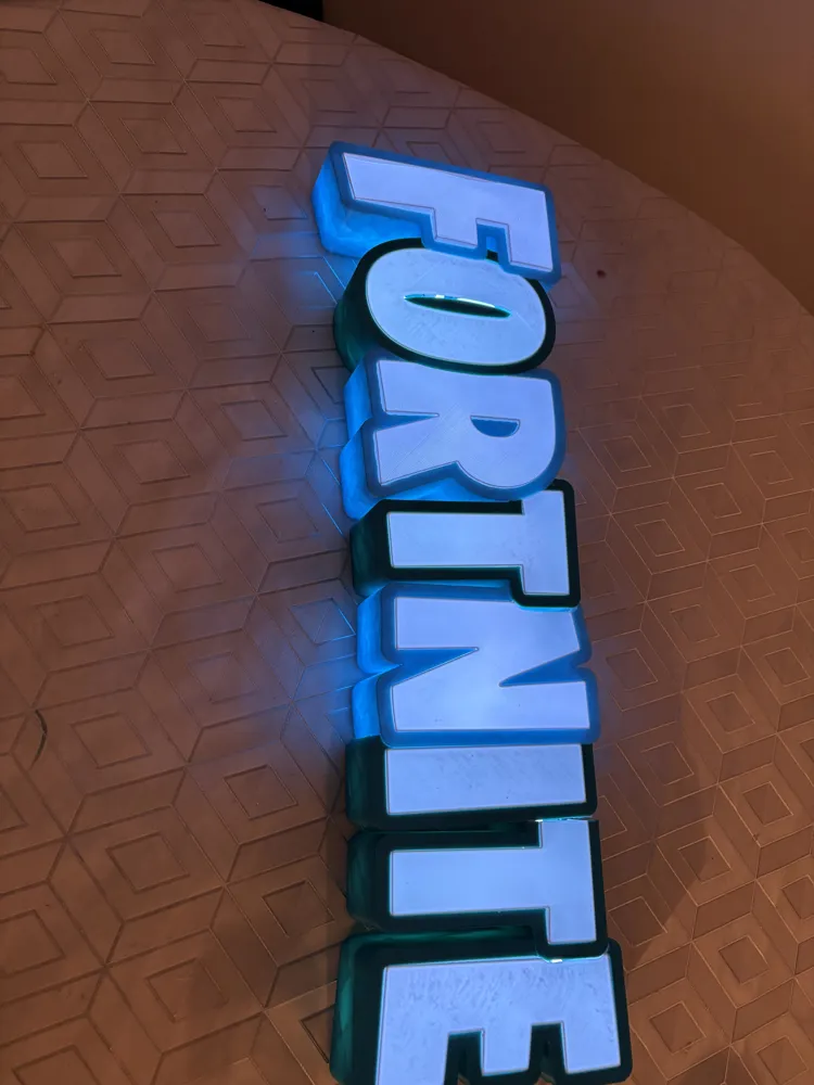 Fortnite LED Light Sign by Martin.L3D MakerWorld: Download Free 3D Models