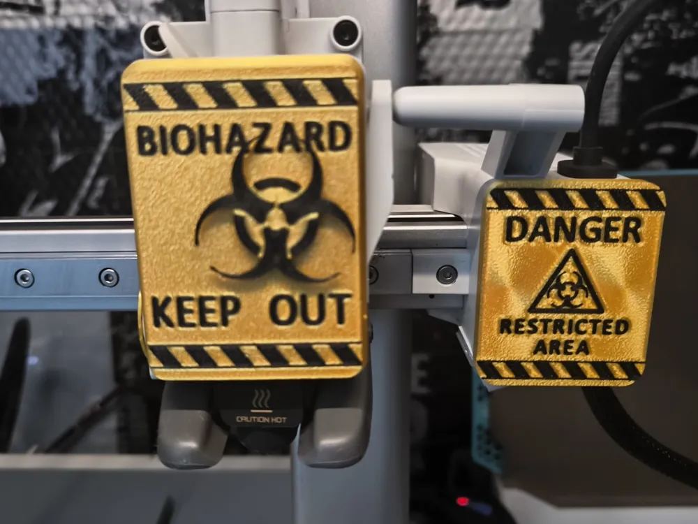 A1/A1 mini printer frame cover. BIOHAZARD by TinkerVault MakerWorld ...